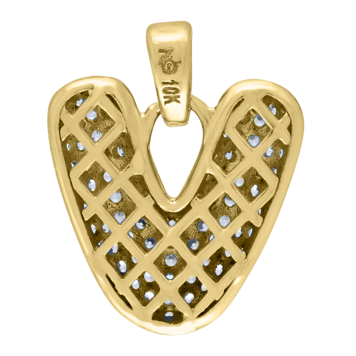 10KT-GOLD PENDANT "V" INITIAL – Mingo Gold Collection
